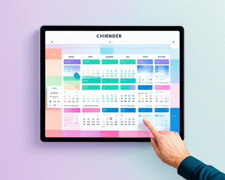 Interactieve Touchscreen Kalender - Plan Slim | visibledreams.nl
